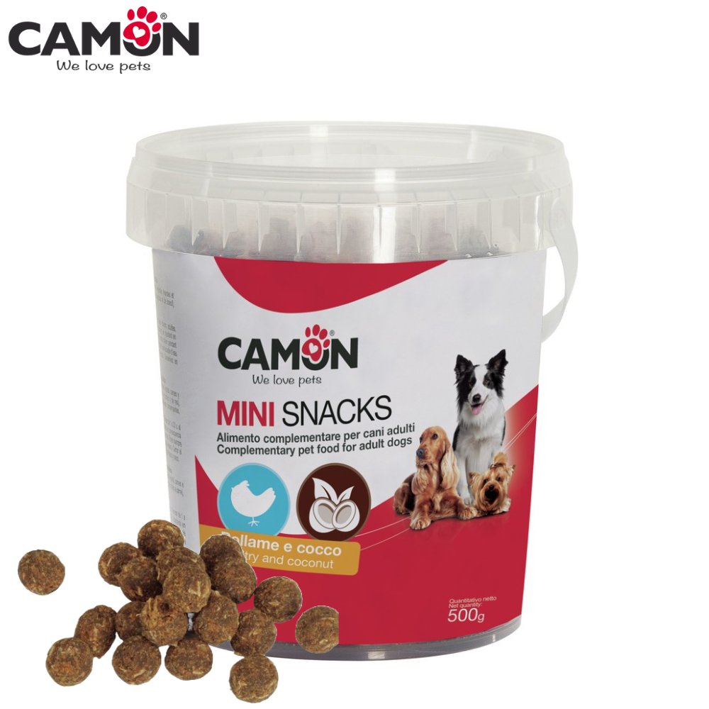 חטיף פרלינים לכלבים עם עוף וקוקוס, 500 גרם - iPets